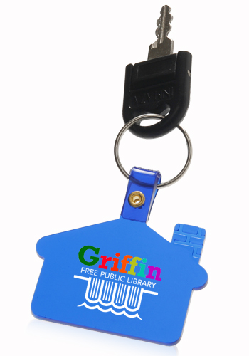 Personalized House Shaped Soft Key Tags | KEY110 - DiscountMugs