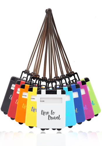 Personalized Mini Carry-on Luggage Tags | XD402 - DiscountMugs