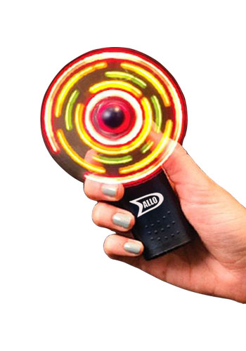Printed Light Up Hand Held Printable Fans | WCLIT08 - DiscountMugs