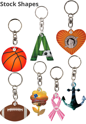 Printed Acrylic Key Chains - Up to 2 sq. inches | TKACRKC2 - DiscountMugs
