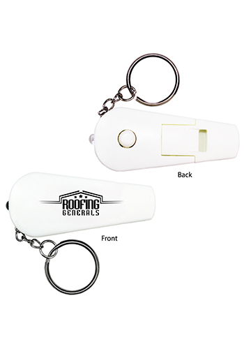 Personalized Whistle & Light Keychains | AK29100 - DiscountMugs