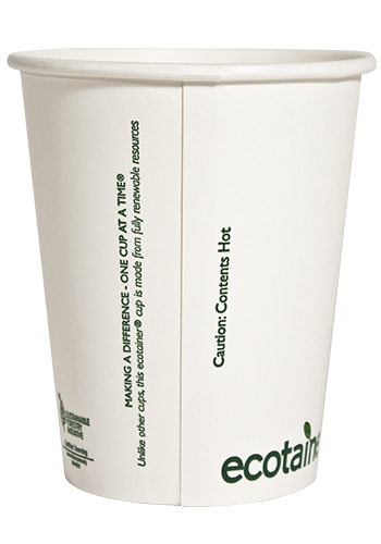 Customized 8 oz. Ecotainer Compostable Paper Hot Cups | TSET8 ...