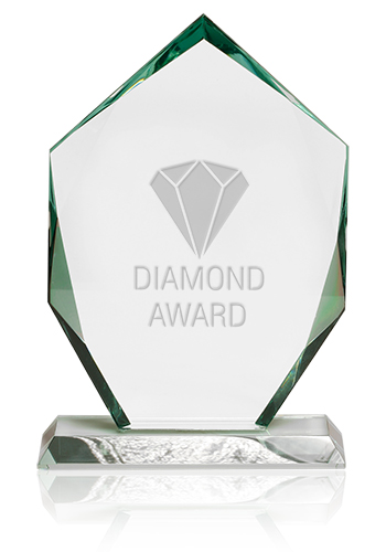 Custom Shield Glass Awards | DMAW33 - DiscountMugs