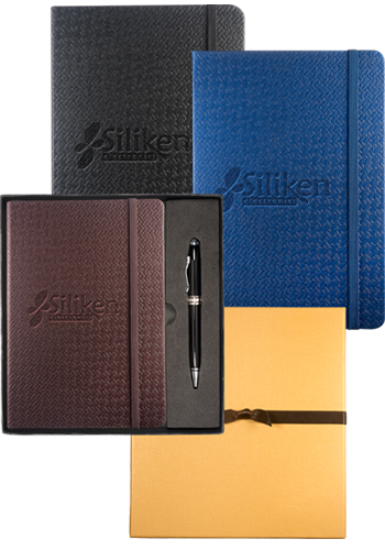 Personalized Tuscany Textured Journals & Executive Stylus Pen Set ...