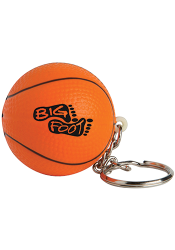 Custom Basketball Stress Ball Keyrings | AL26528 - DiscountMugs