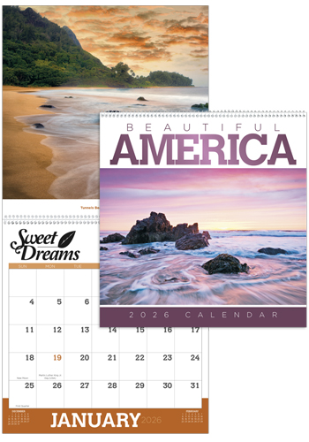 Custom Beautiful America Triumph Calendars | X11467 - DiscountMugs