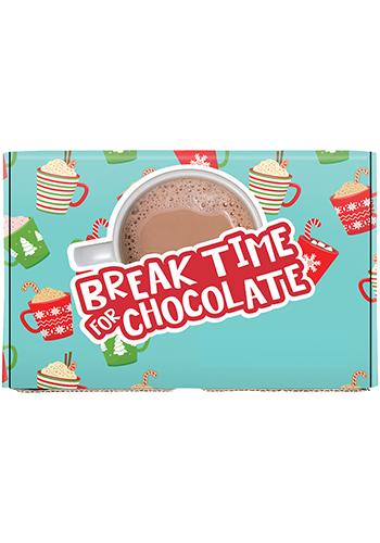 Printed Breaktime for Chocolate in Deluxe Mailer |CIKT6064 - DiscountMugs