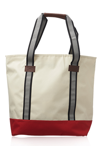Personalized Large Sea Coast Polyester Tote Bags | TOT3781 - DiscountMugs