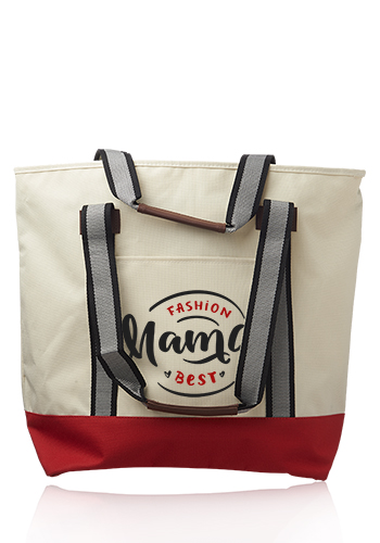 Personalized Large Sea Coast Polyester Tote Bags | TOT3781 - DiscountMugs