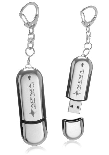 Custom 16GB Metal USB Keychains | USB03616GB - DiscountMugs