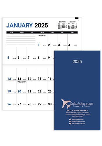 Custom Monthly Pocket Planner Calendars | X11553 - Discountmugs