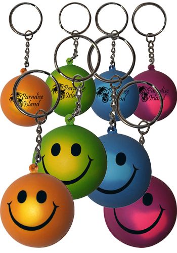 Personalized Mood Smiley Face Keychains | AK28010 - DiscountMugs