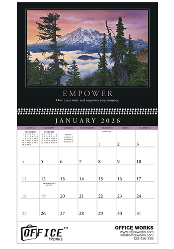 Custom Motivations Triumph Calendars | X11287 - DiscountMugs