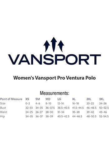 Printed Women's Vansport Pro Ventura Polo |VA1886 - DiscountMugs