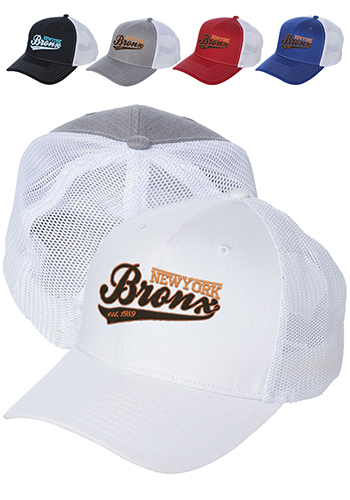 Custom Structured Trucker Snapback Caps | CAP112 - DiscountMugs