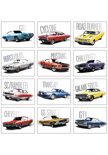 Custom Triumph Classic Muscle Cars Calendars | X11355 - DiscountMugs