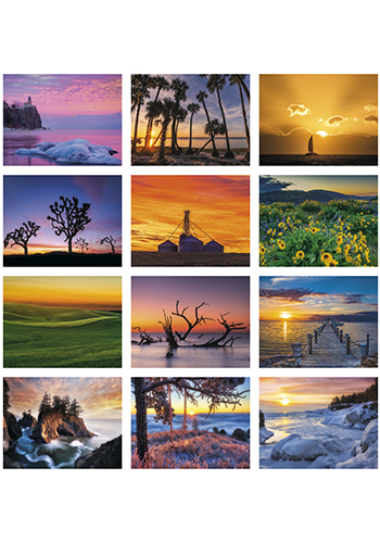 Custom Triumph Sunrise Sunset Calendars | X11311 - DiscountMugs