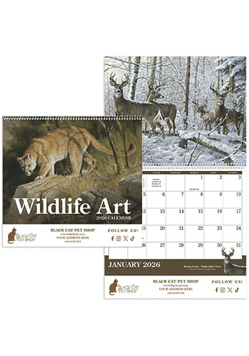 Custom Wildlife Art Triumph Calendars | X11328 - DiscountMugs
